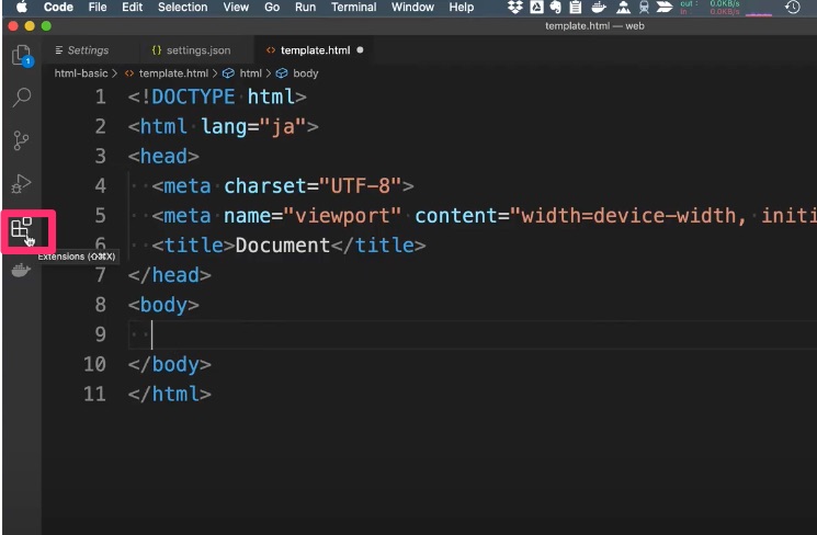 Visual Studio CodeでHTMLを書くときの便利な設定方法！ミスの防止や開発効率UPに役立てよう | プログラミング入門ナビ by Proglus（プログラス）